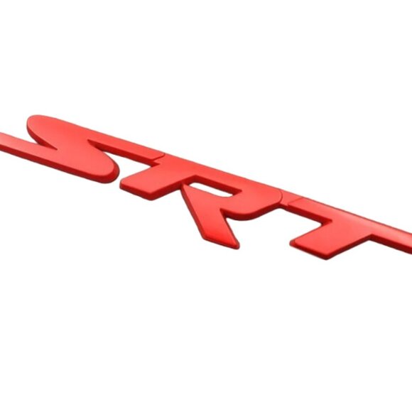 SRT | Accessories | Red Dodge Srt Logo Emblem Nameplate Fender Grille ...